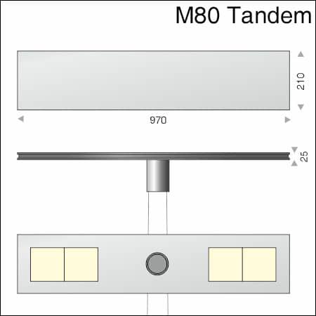 Enhance Visibility with Pole Light LED-TABULARE M Tandem - Leccor